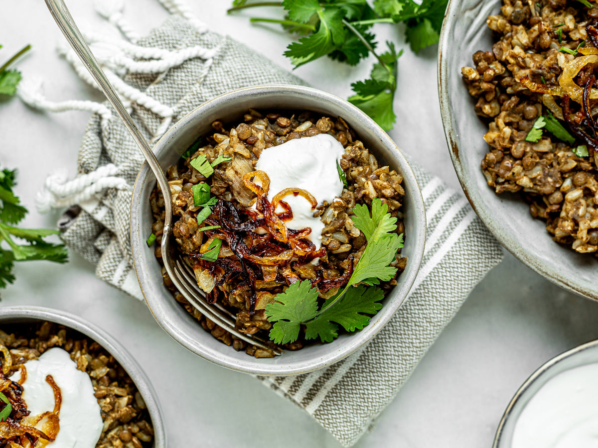 Mujadara (Arabic Lentils and Rice)