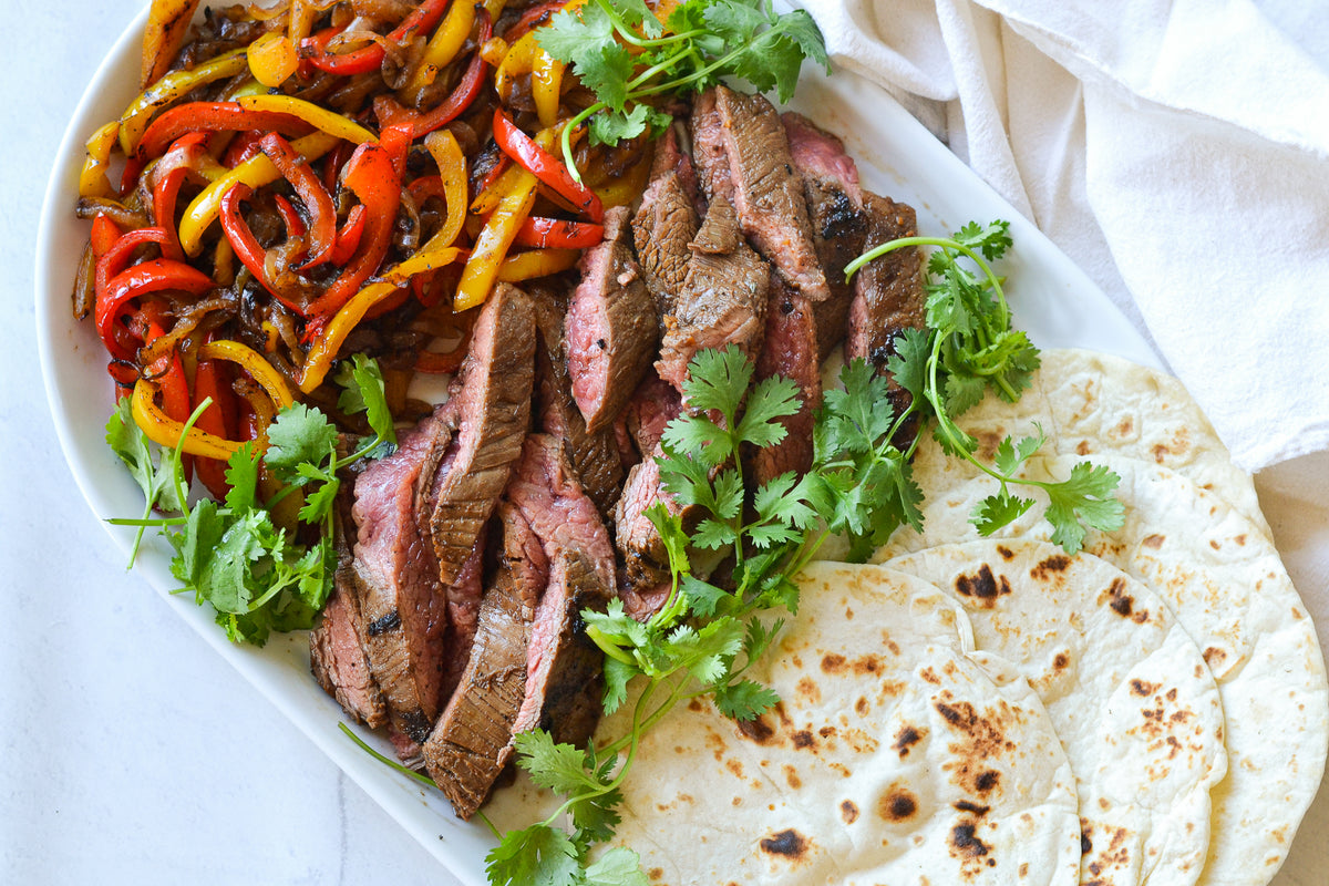 Smoky Orange Mezcal Fajitas