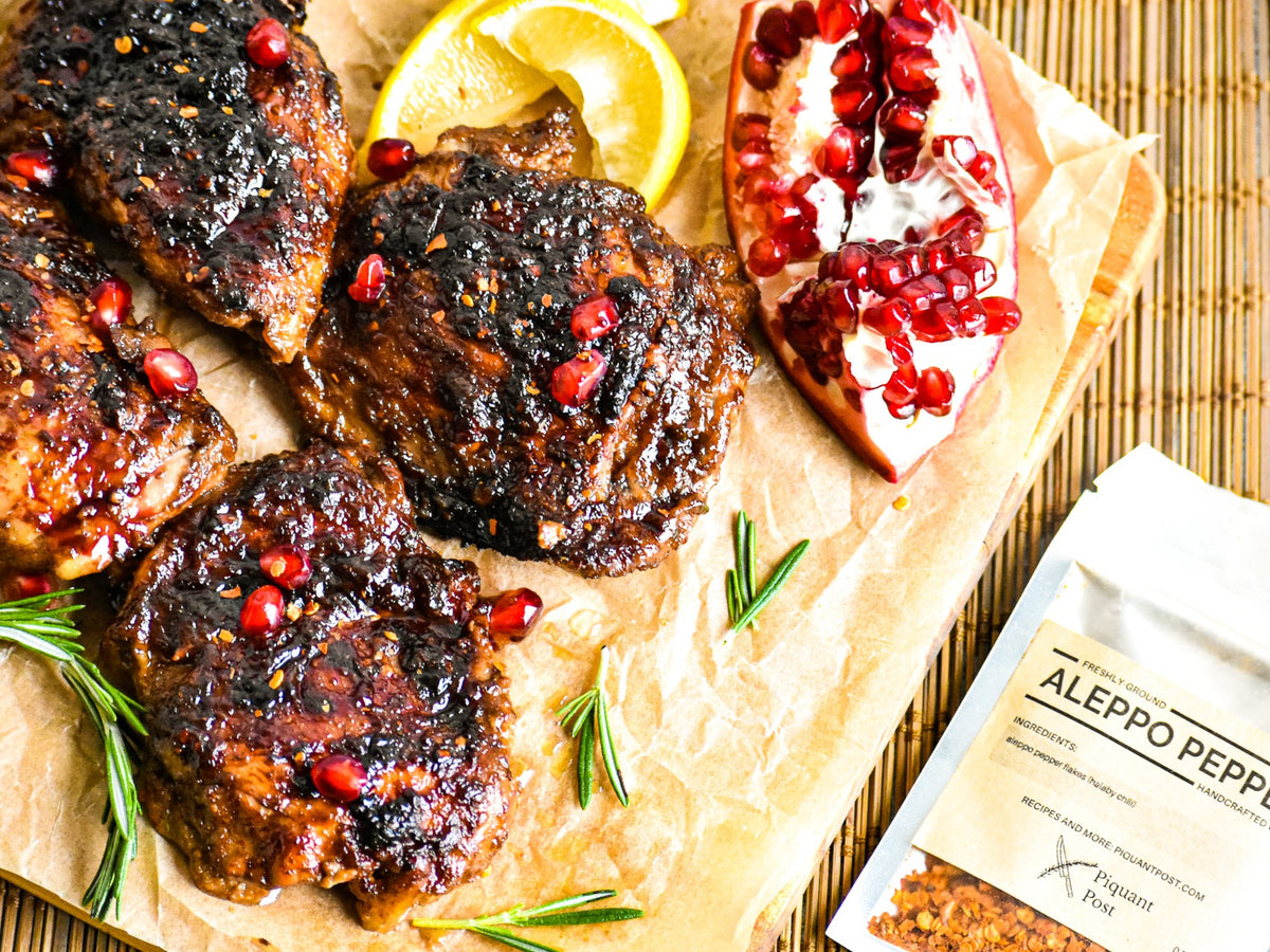 Pomegranate and Aleppo Pepper Roasted Chicken